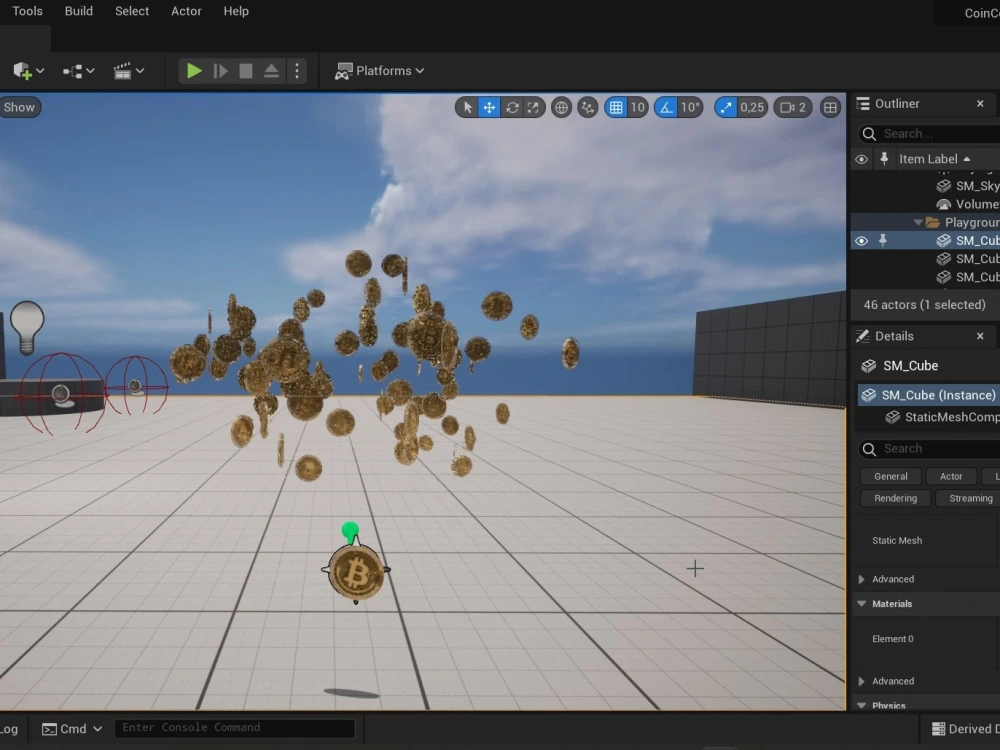 Coin / Point Collector Niagara particle system Unreal Engine | Upwork