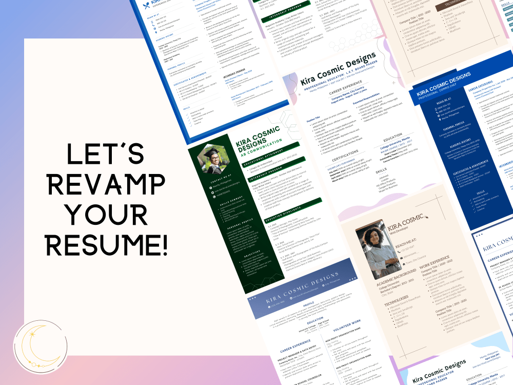 An upgraded resume with a sleek custom design of your choice. | Upwork