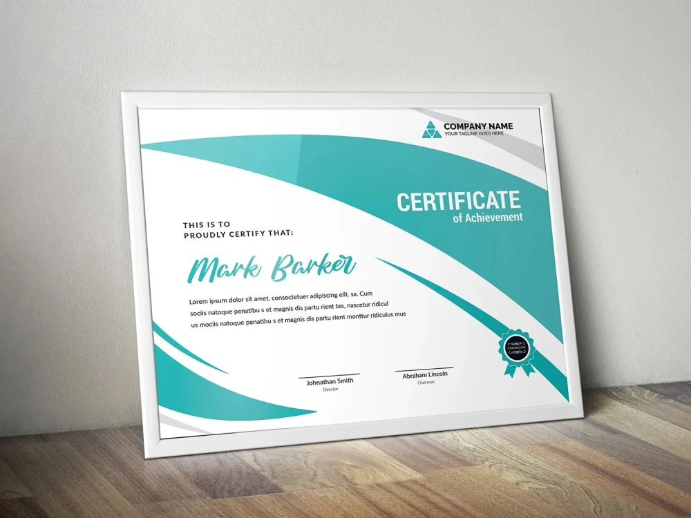 A fantastic professional certificate design. | Upwork