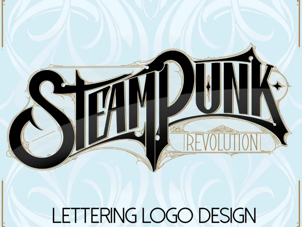 Lettering logo design for logos and branding | Upwork