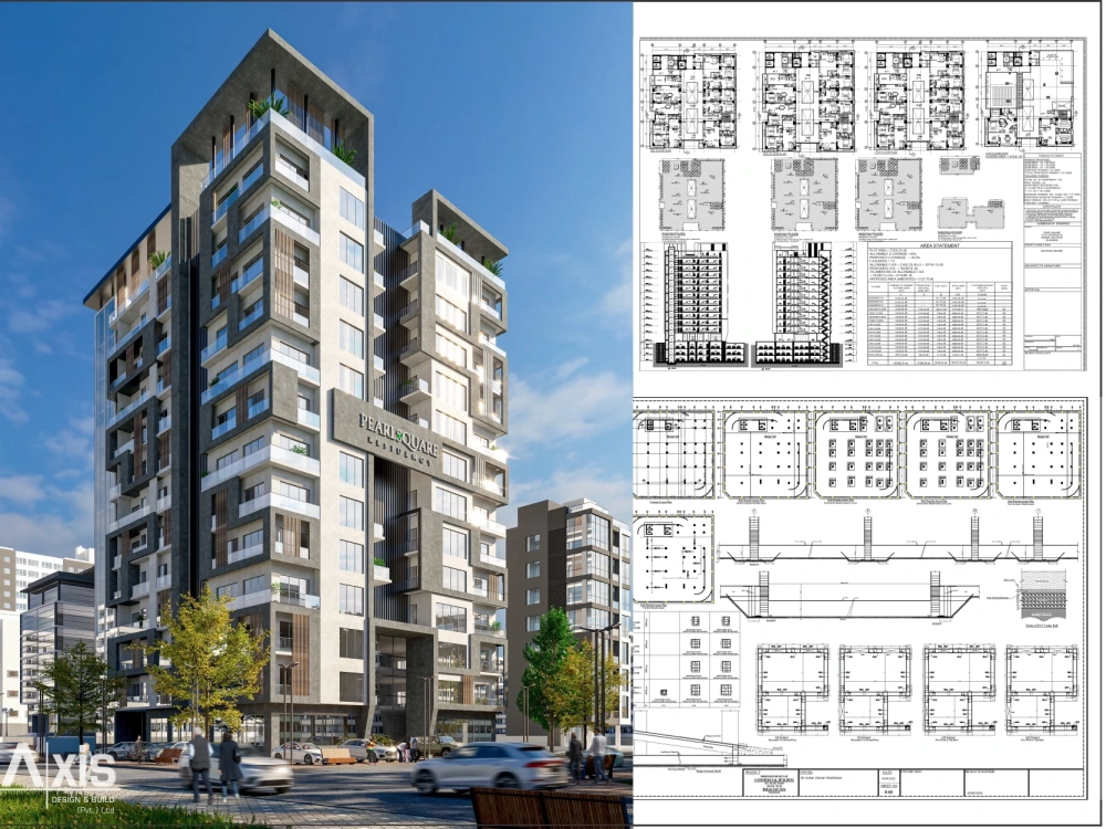 A Design, Analysis Report & Drawings of Commercial Multi Story ...