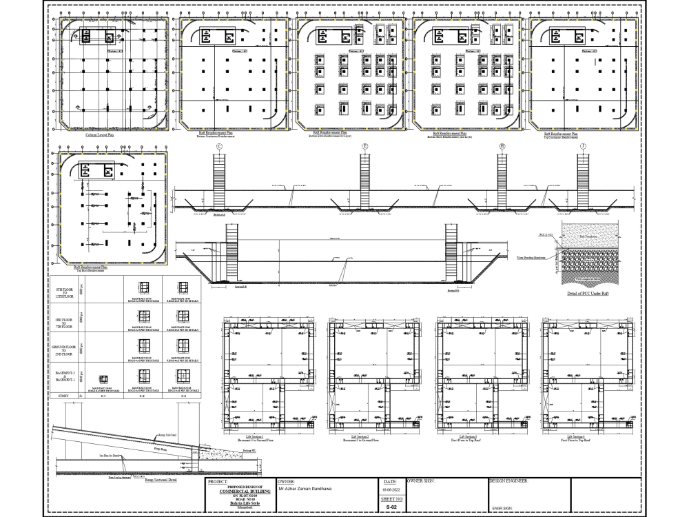 A Design, Analysis Report & Drawings of Commercial Multi Story ...
