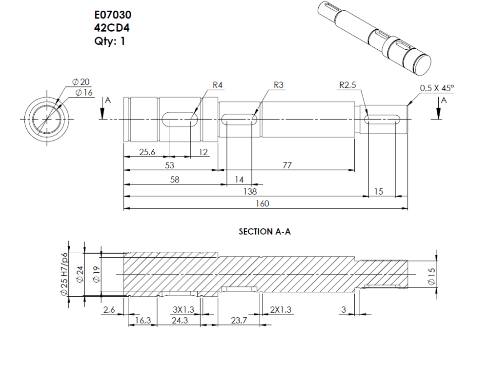 A perfect technical drawing for your 3d model | Upwork