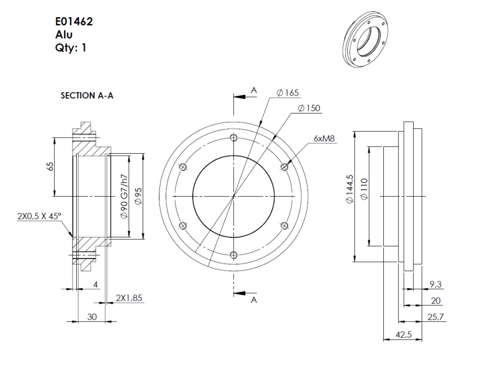 A perfect technical drawing for your 3d model | Upwork
