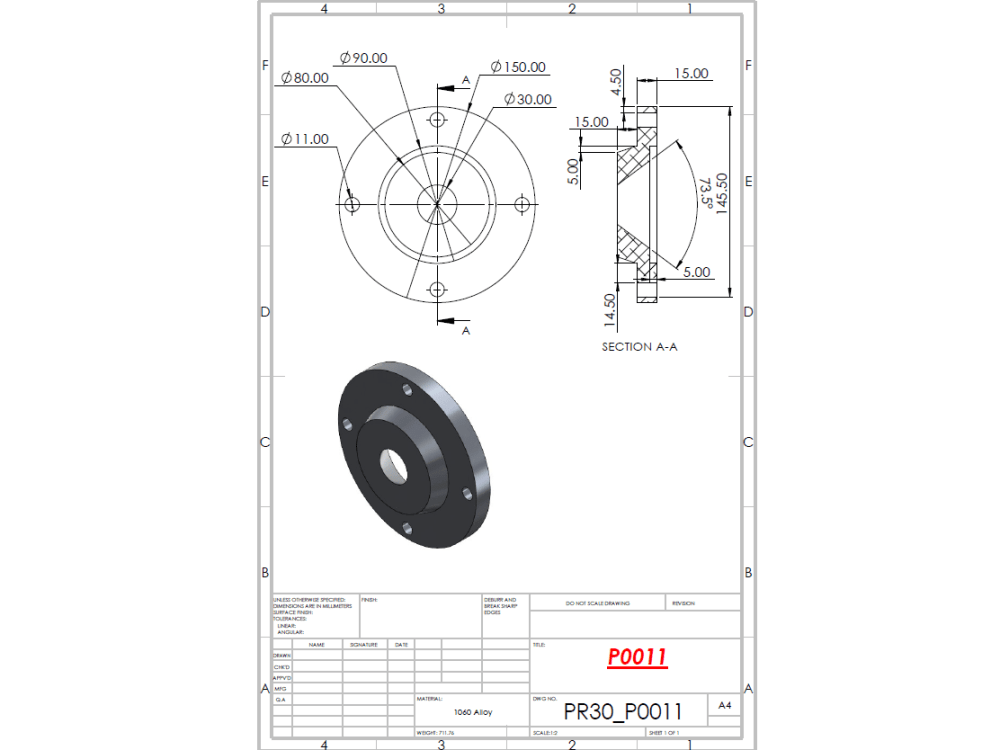 A perfect technical drawing for your 3d model | Upwork