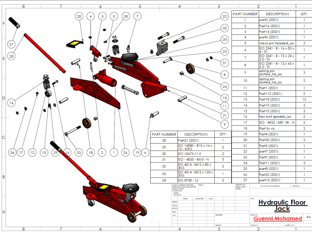A perfect technical drawing for your 3d model | Upwork