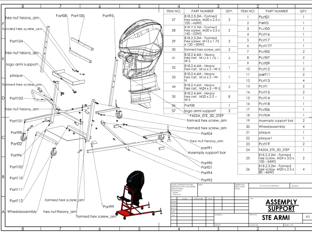 A perfect technical drawing for your 3d model | Upwork