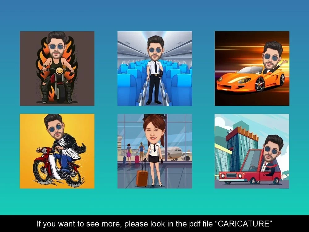 Your face drawn into a cute and cool cartoon caricature | Upwork