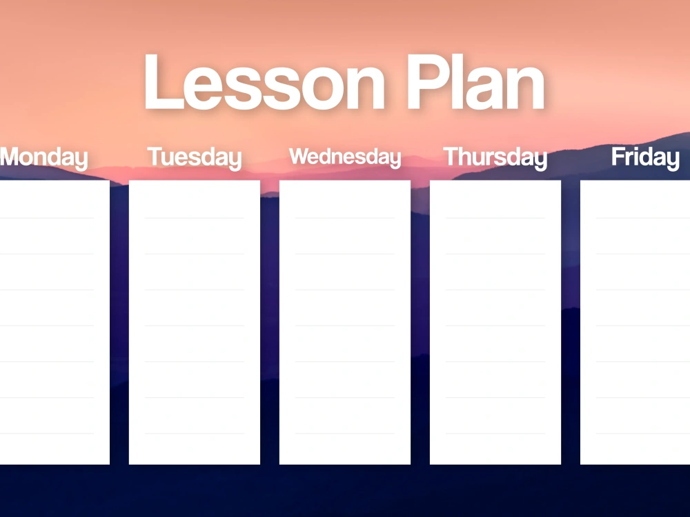 A school lesson plan graphic | Upwork