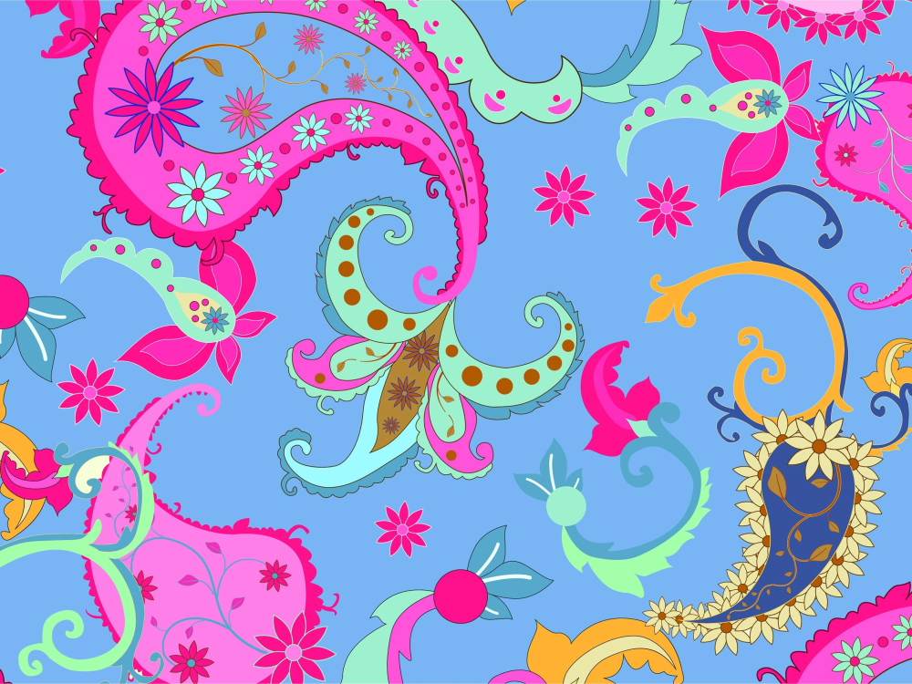 Seamless paisley flower patterns | Upwork