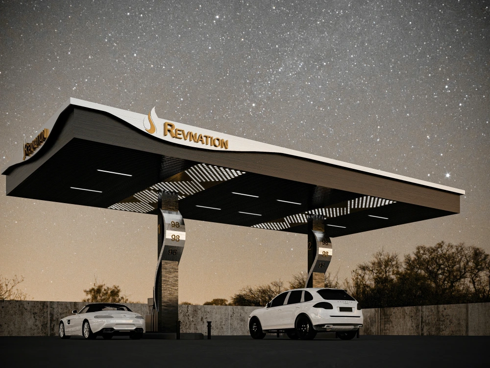A professional design for your gas station with photorealistic renders ...