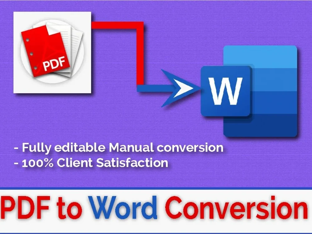 Scanned PDF to microsoft ms word conversion | Upwork