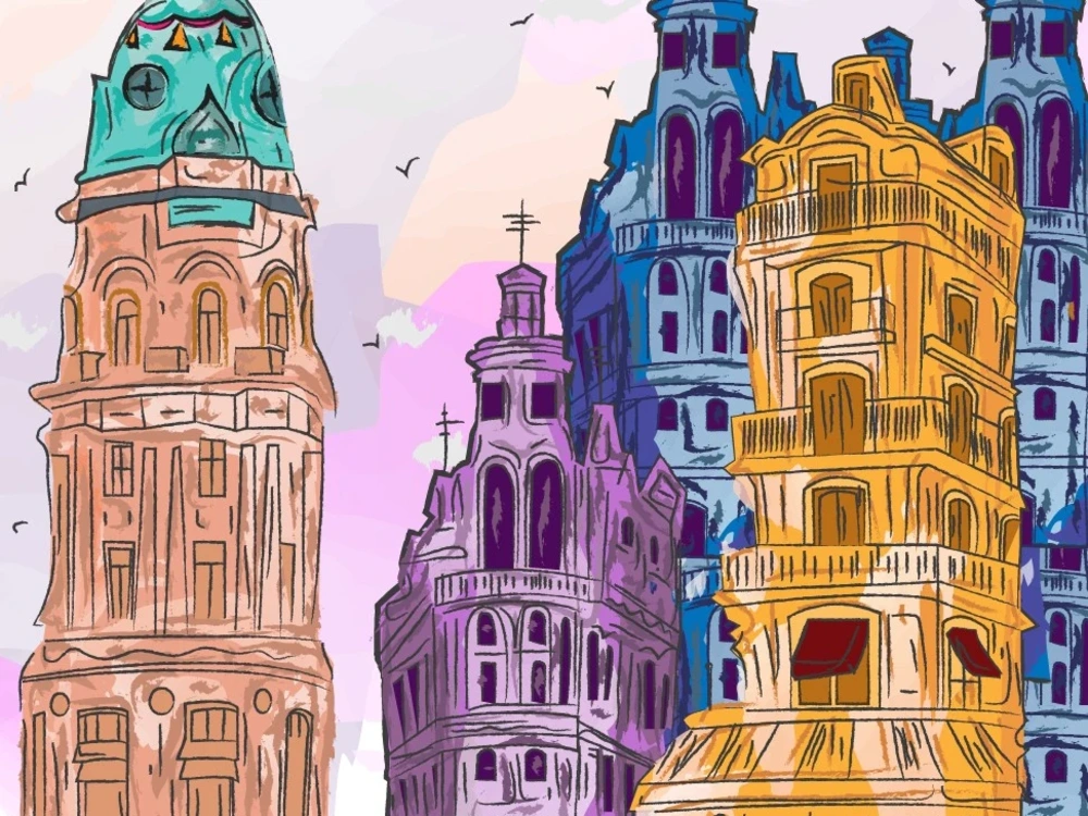 Unique building and monuments Illustrations. | Upwork
