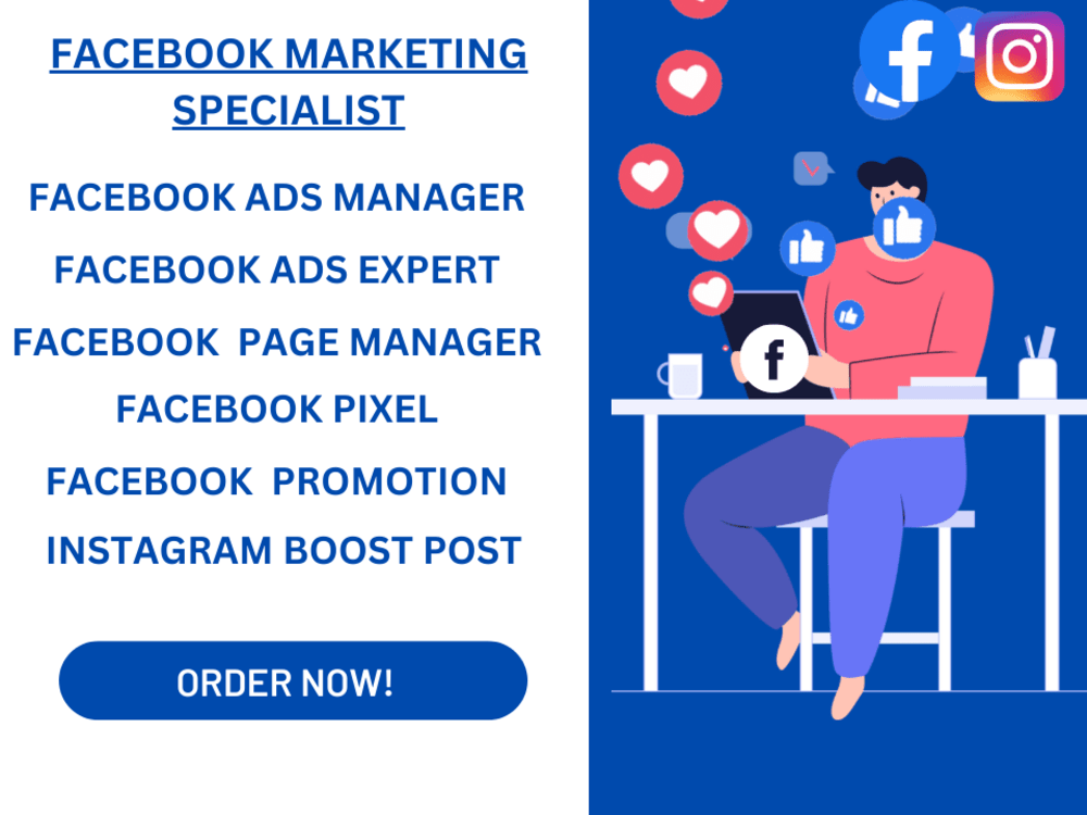 Facebook marketing specialist | Facebook ads, pixel manager and expert ...