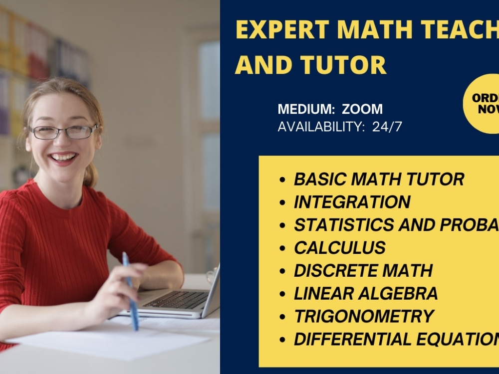 An expert math algebra calculus tutor | Upwork