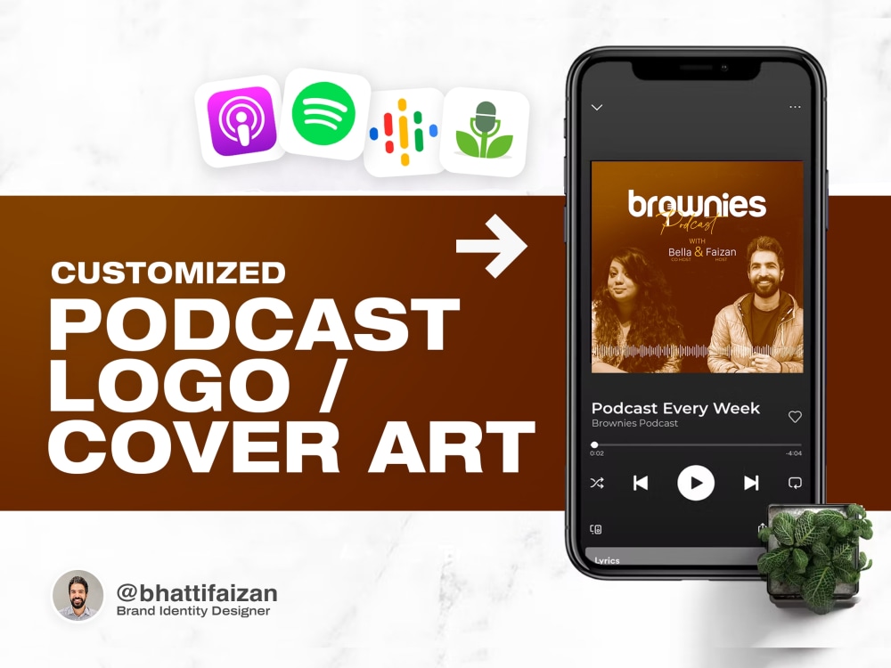 Custom podcast logo design, podcast cover art and social media ...