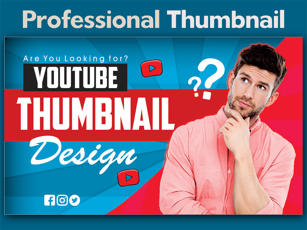 Professional youtube thumbnail designer | Upwork