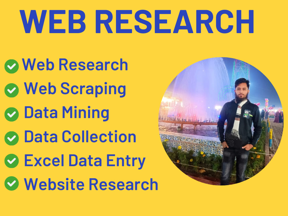 Web Research, Web Scraping, Typing, Copy Paste, Data Mining | Upwork