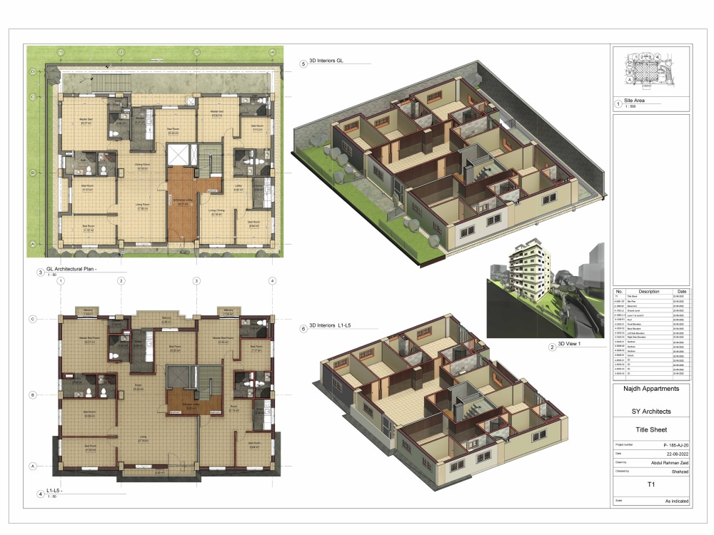 Revit & CAD 2D and 3D complete Architectural Design | Upwork