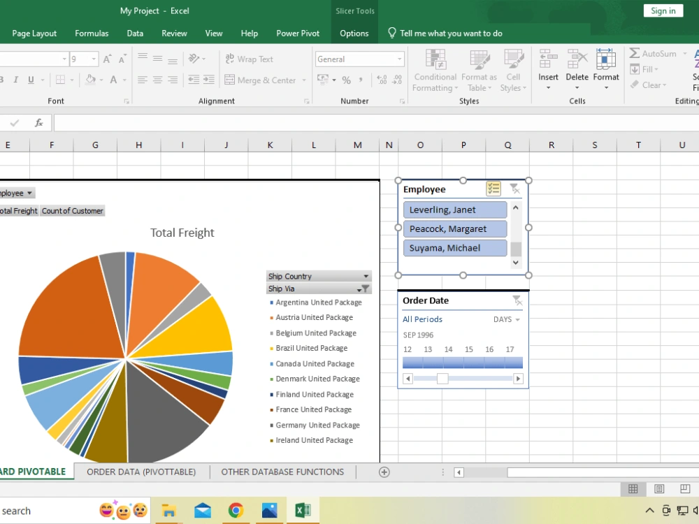 Excel pivot table with chart | Upwork