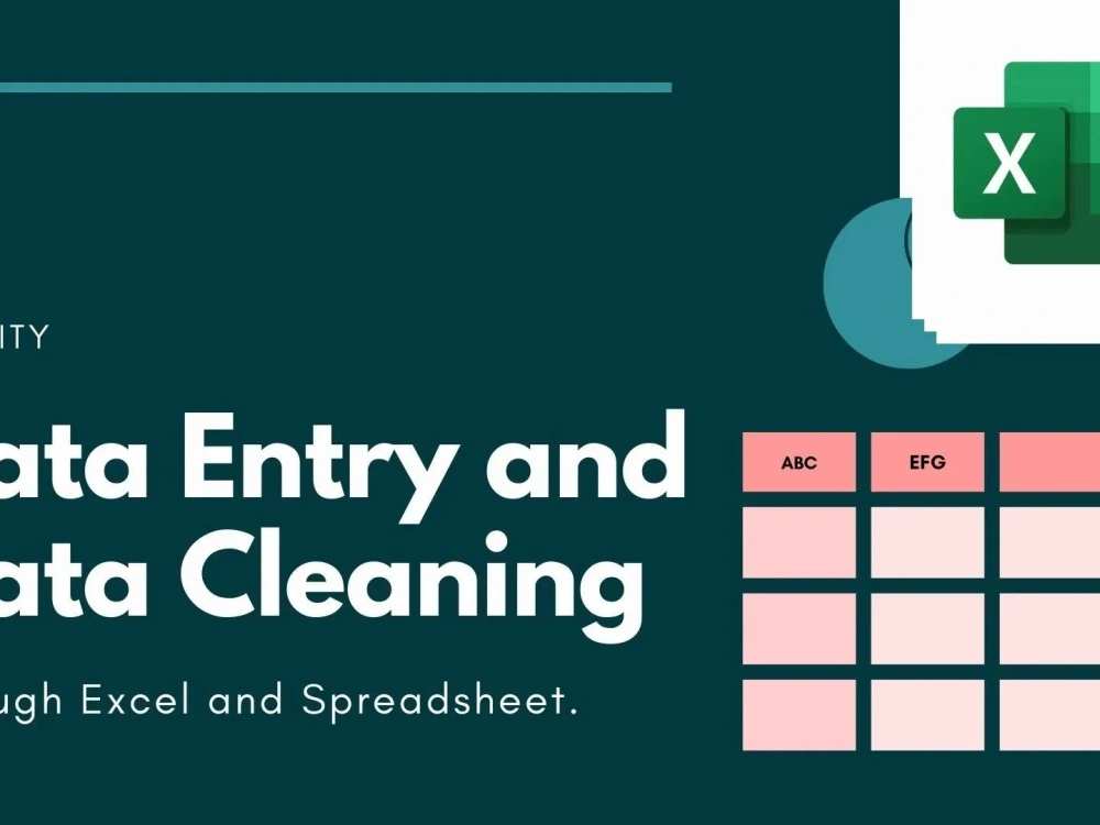 Your data is formatted, entered, cleaned and managed through excel. | Upwork