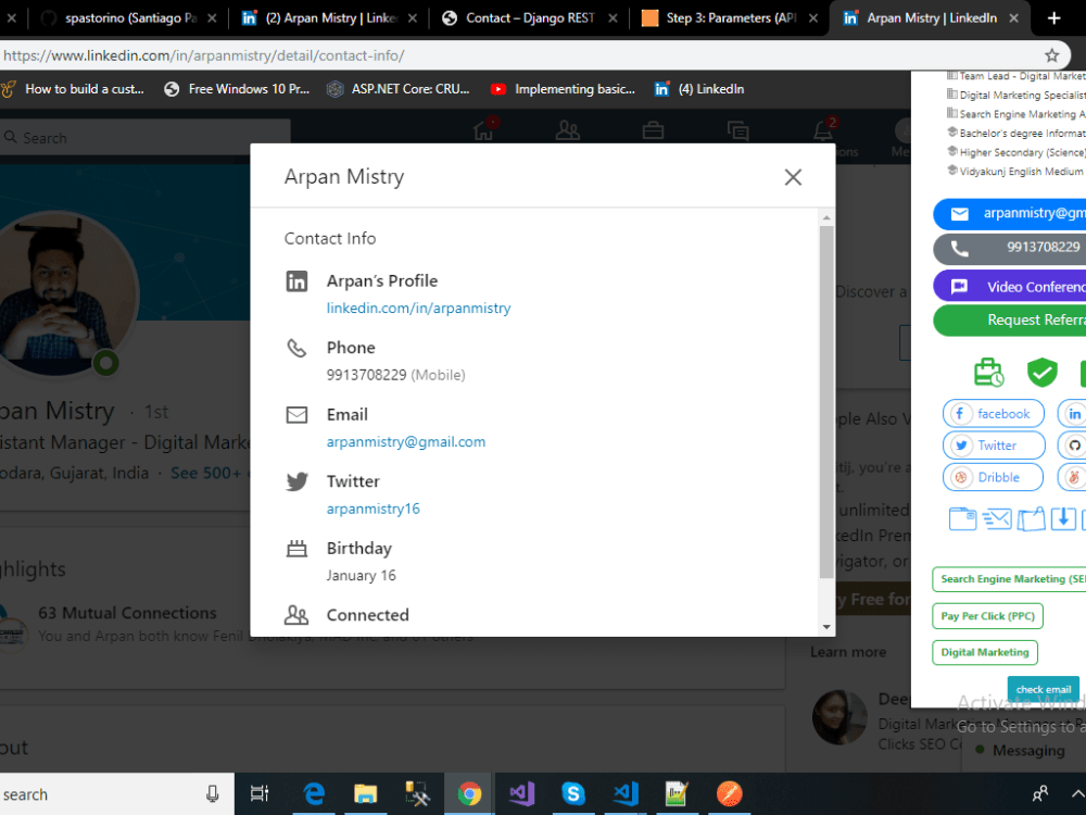 A google chrome extension | Upwork