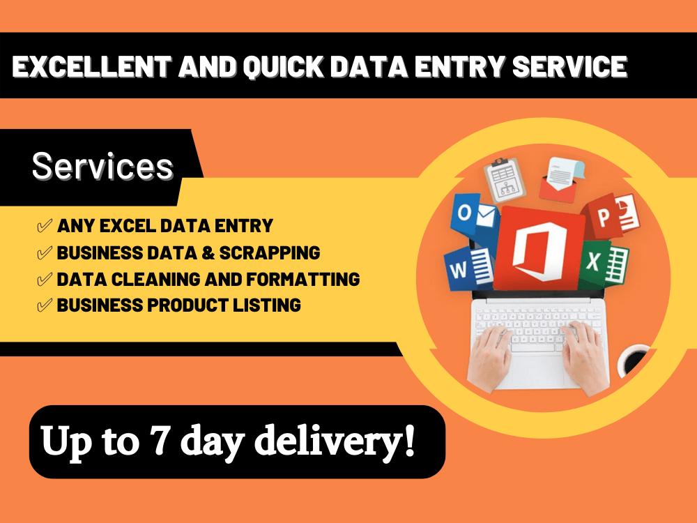 Excellent and quick data entry service | Upwork