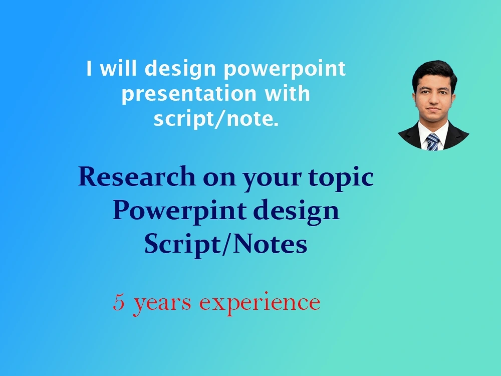 A well designed PowerPoint presentation with script | Upwork