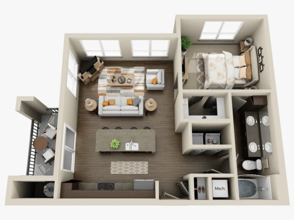 Beautiful 3D floor plan renderings | Upwork