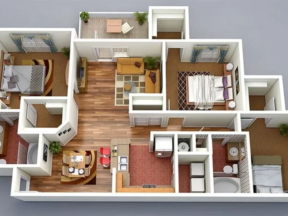 Beautiful 3D floor plan renderings | Upwork