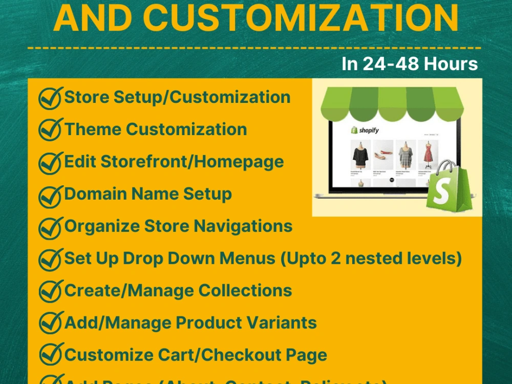 Your Shopify Store Set Up And Shopify Theme Customization Upwork