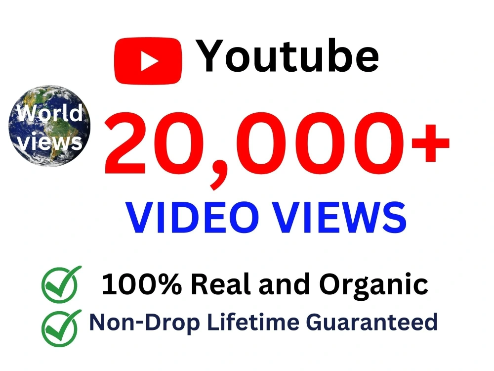 YouTube views Real Audience| Organic 10,000 YouTube View| Youtube ...