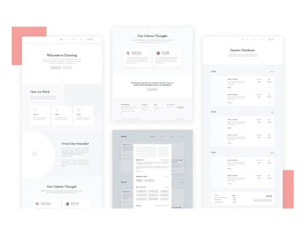 Custom Clean Wireframe Design / Wireframe Designer for your Website | Upwork