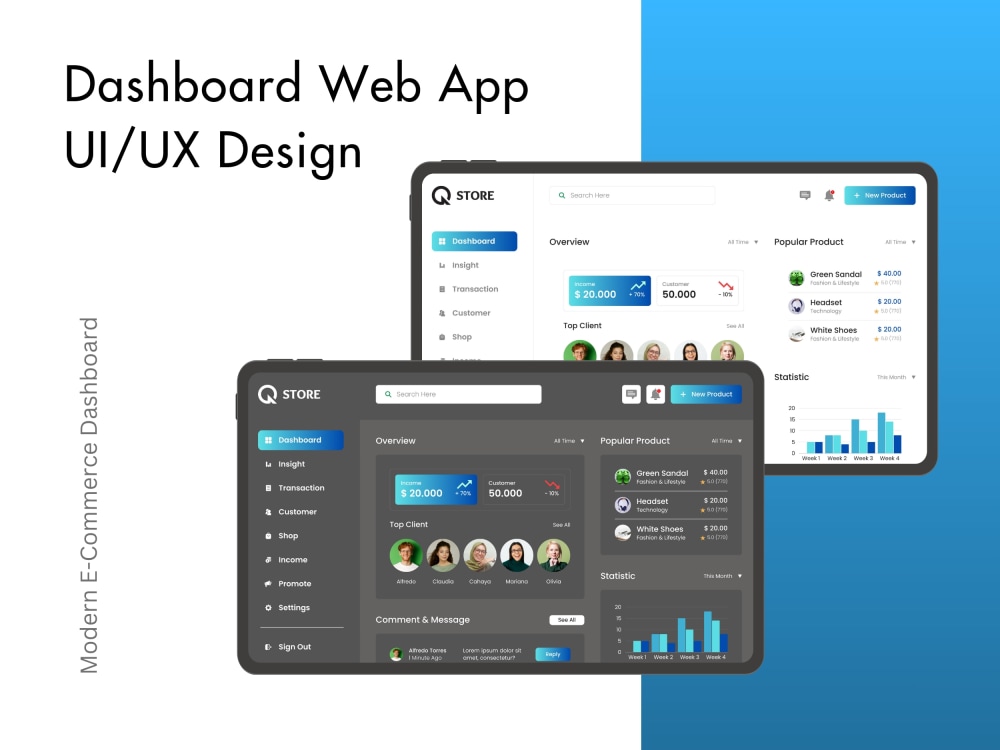 Premium dashboard UI/UX design in figma, premium web application ...