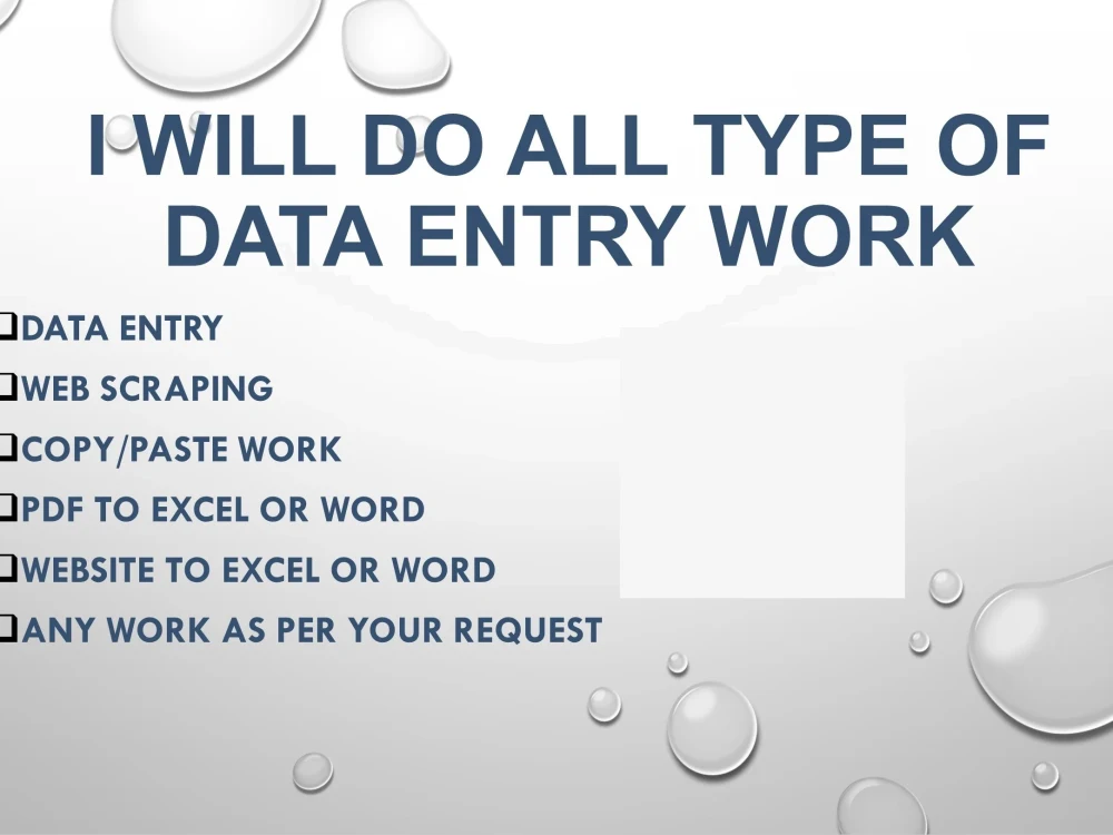 Accurate data entry, copy pasting, typing, and admin tasks | Upwork