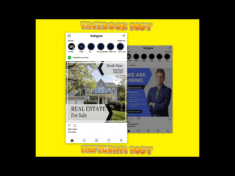 Attractive social media posts and advertising | Upwork