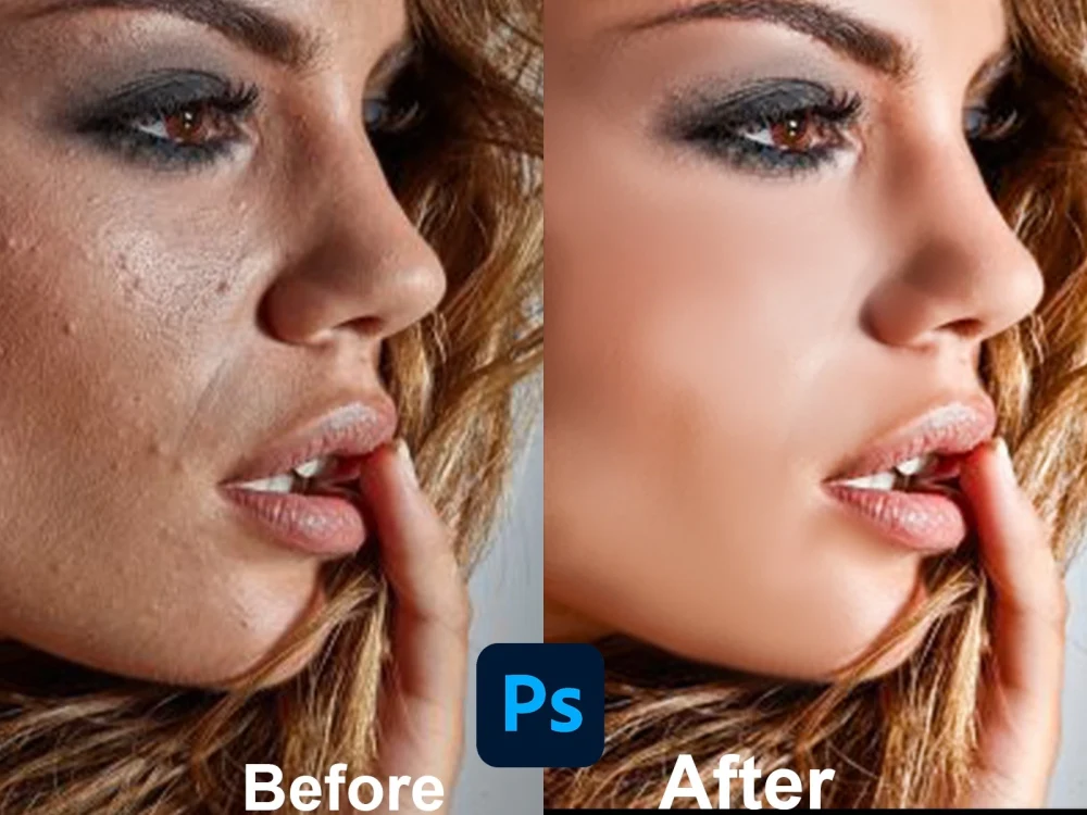 A face skin retouching and smoothing | Upwork