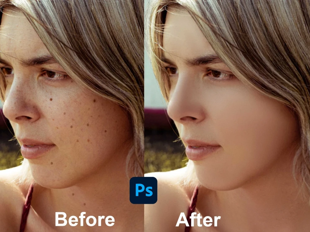 A face skin retouching and smoothing | Upwork