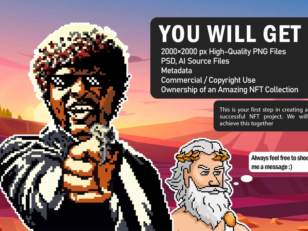 A unique pixel art nft collection | Upwork