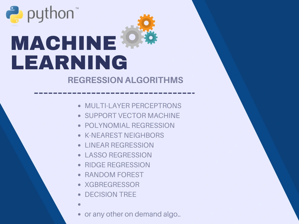 Regression models like linear regression and decision tree. | Upwork