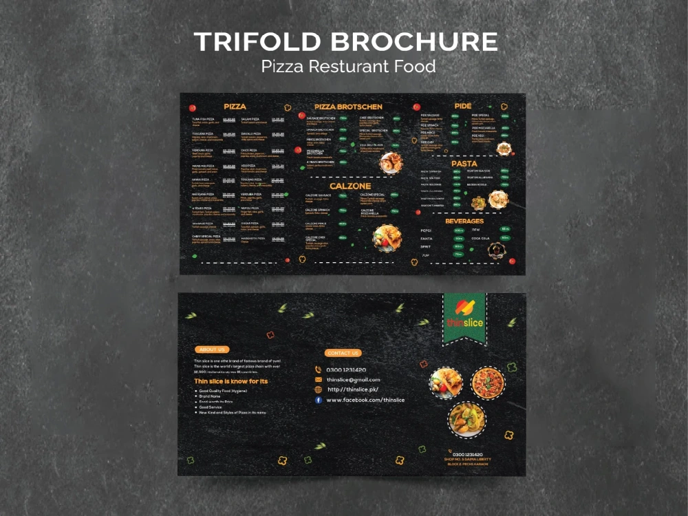 Modern and professional restaurant menu design | Upwork