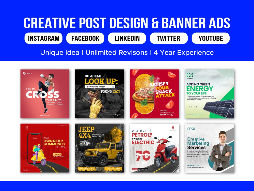Professional social media post design Facebook, Instagram posts, banner ...