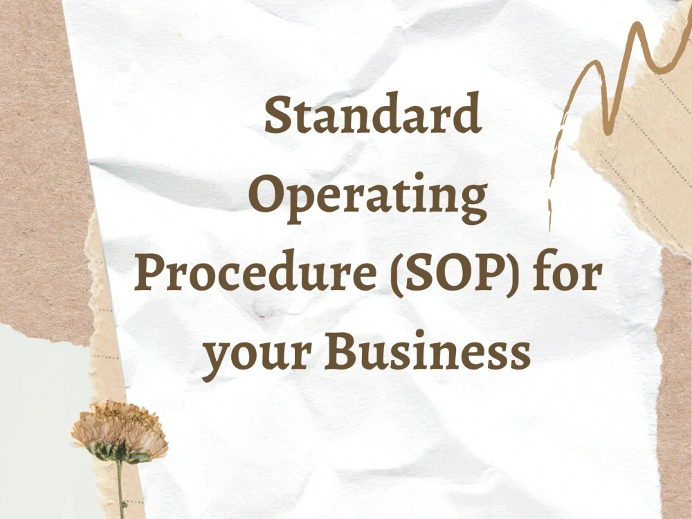 A customized SOP (Standard Operating Procedure) for your business | Upwork