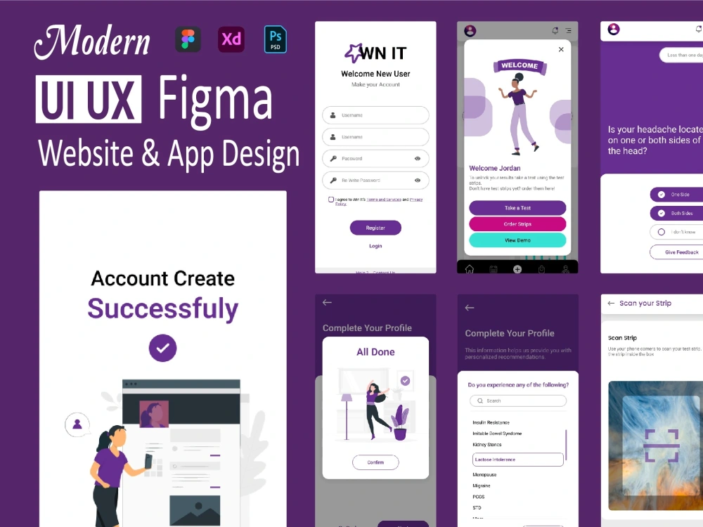 Professional web and mobile app UI UX design in Figma/ XD | Upwork