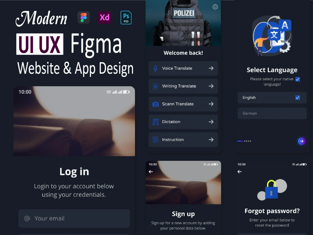 Professional web and mobile app UI UX design in Figma/ XD | Upwork