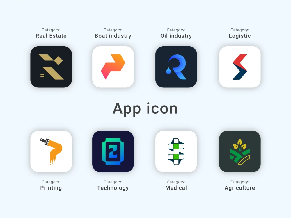 Modern app icon, web icons, saas, pictorial logo and favicon design ...