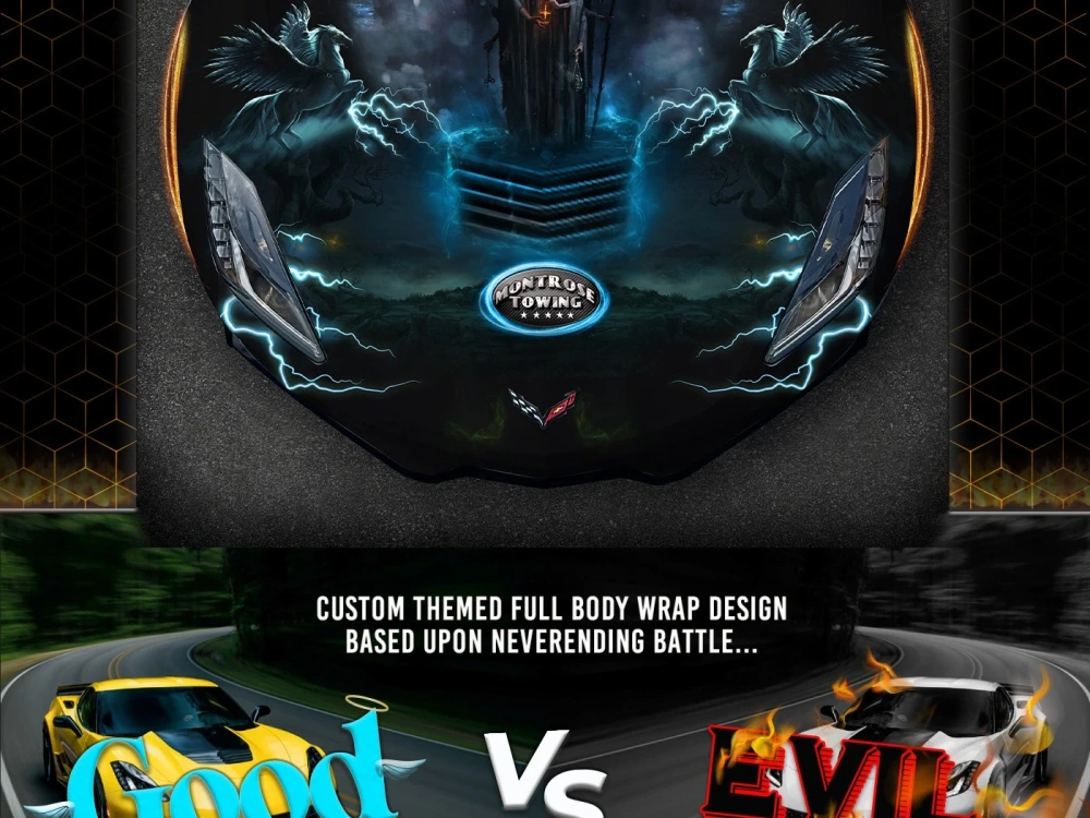 A print-ready professional and unique vehicle wrap design. | Upwork