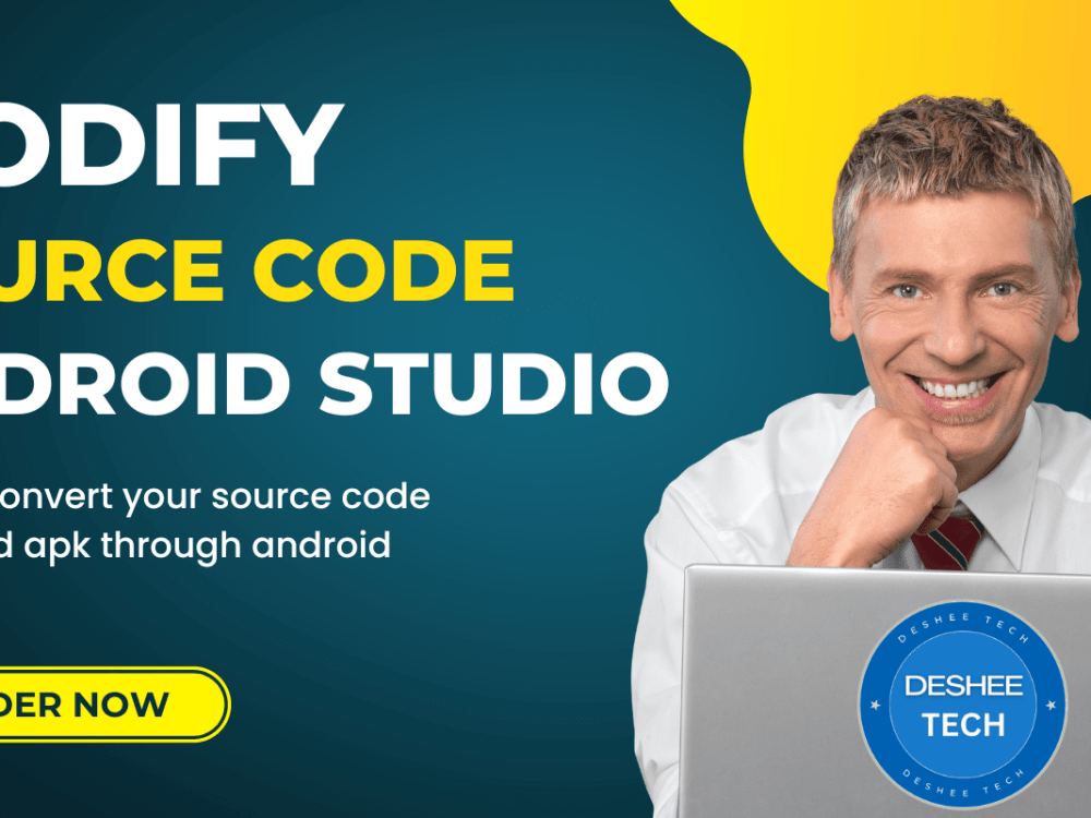 Desheetech, modify your source code in android studio | Upwork
