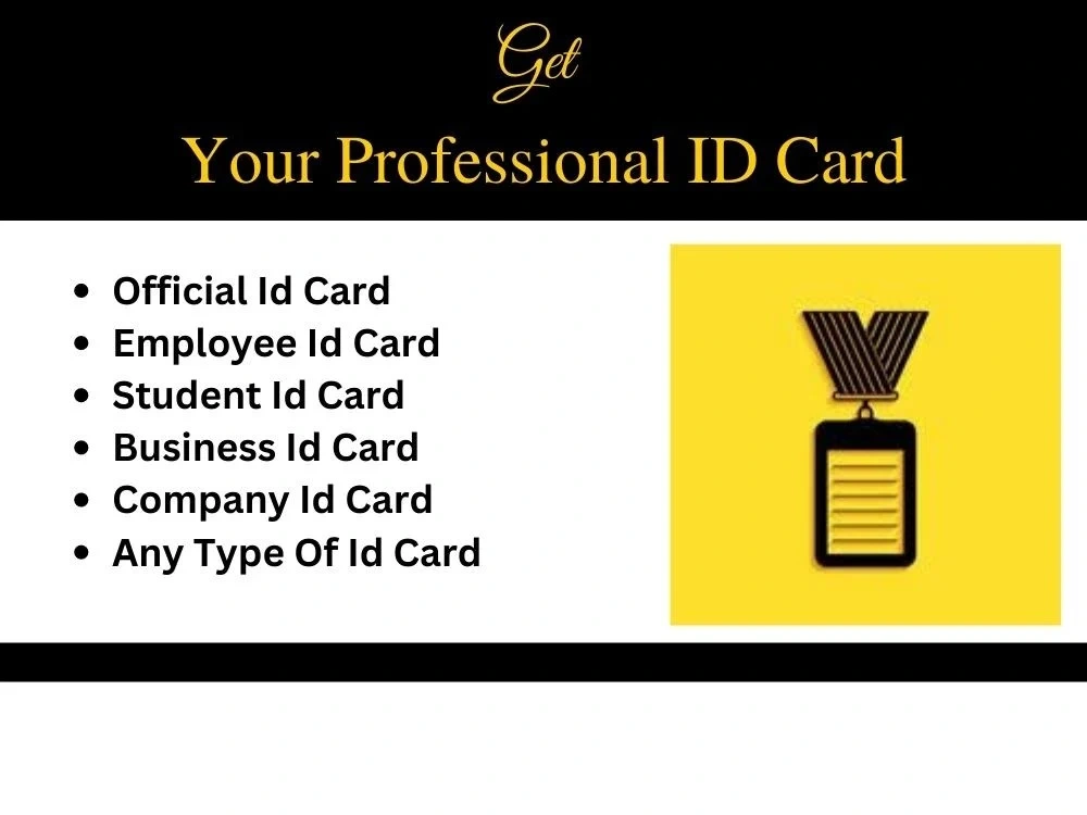 Unique professional Id cards with the high quality design | Upwork