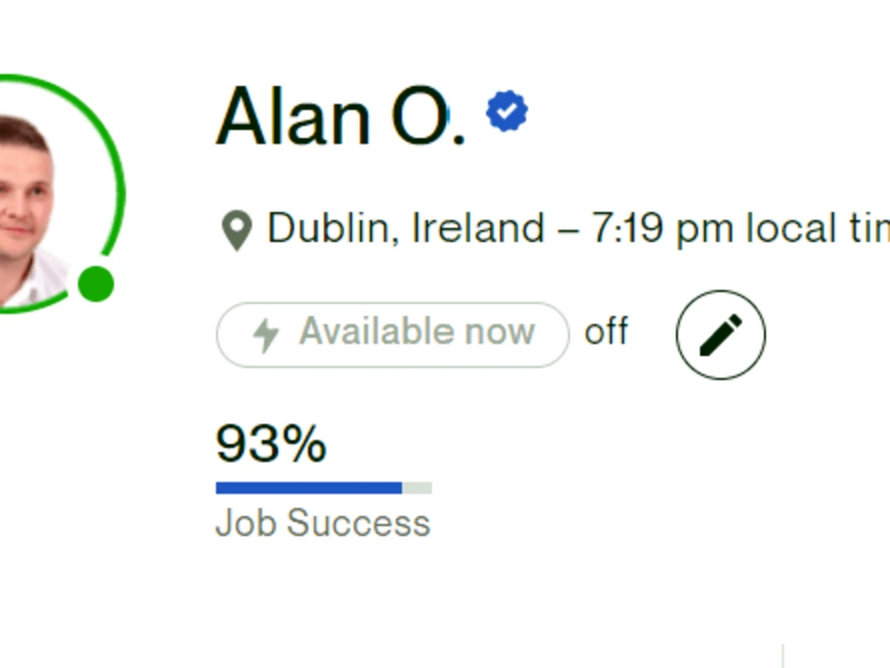 A profile Upwork photo customized with border with your favourite ...